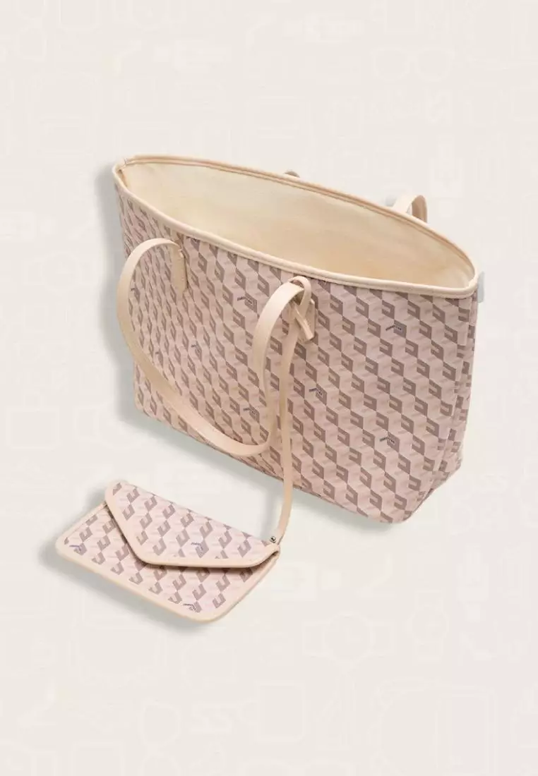 Jual Christy Ng Christy Ng Russo Monogram Tote Bag Beige Original 2024 ...