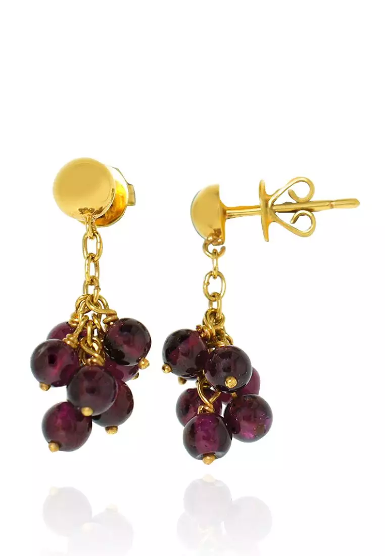 Buy DS Jewelry 14k-YG Synthetic Ball Dangling Earrings 2025 Online ...