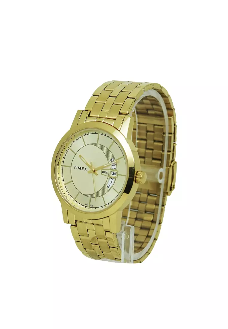 Buy TIMEX Timex T1 Series Gold Stainless Steel Mens Watch TW000T131E ...