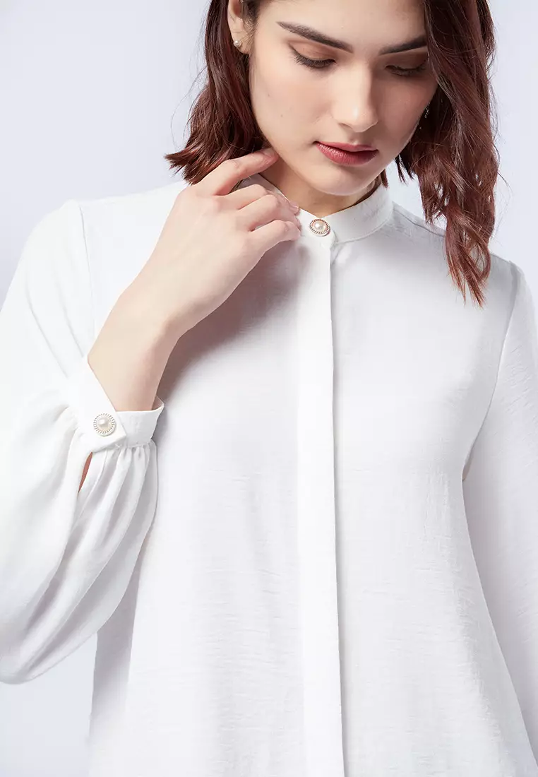 Jual Executive Puff Sleeves Tunic Original 2025 | ZALORA Indonesia