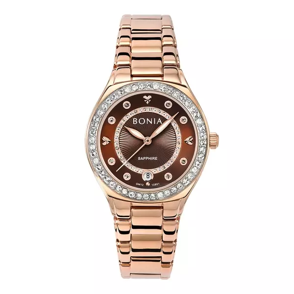 Jual BONIA Jam Tangan Wanita Bonia Elegance Brown Dial Analog B10801 ...