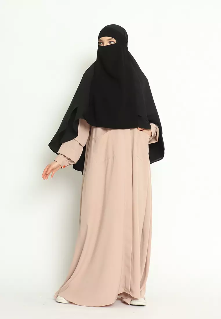 Jual Allev Anneesa Dress Gamis Wanita - Cream Original 2025 | ZALORA ...