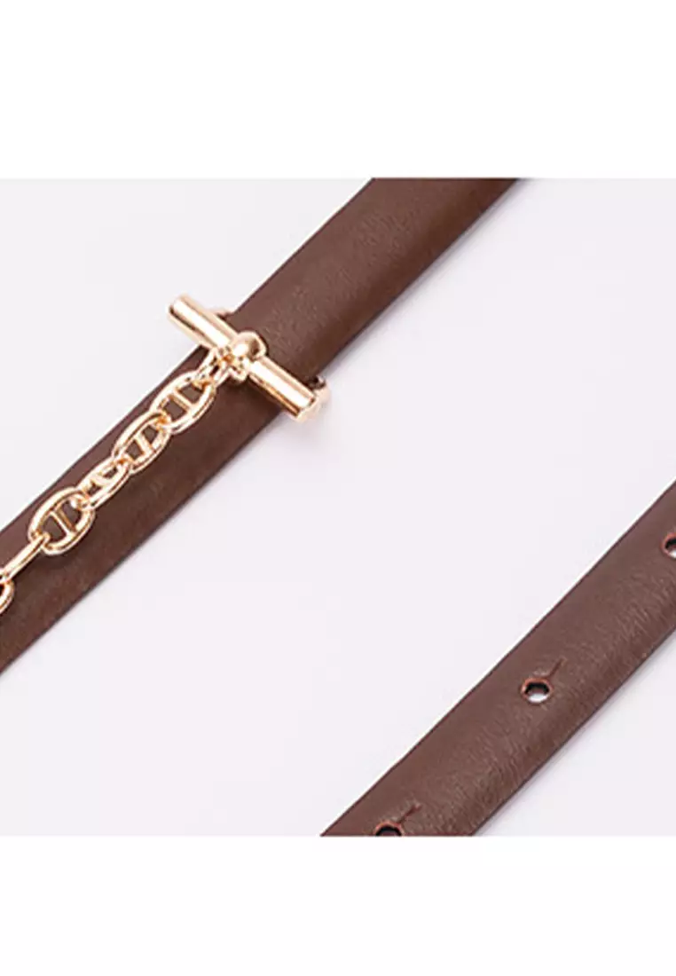 Buy HAPPY FRIDAYS Gold Chain Buckle Belt MYF-YM-008 2025 Online | ZALORA Philippines