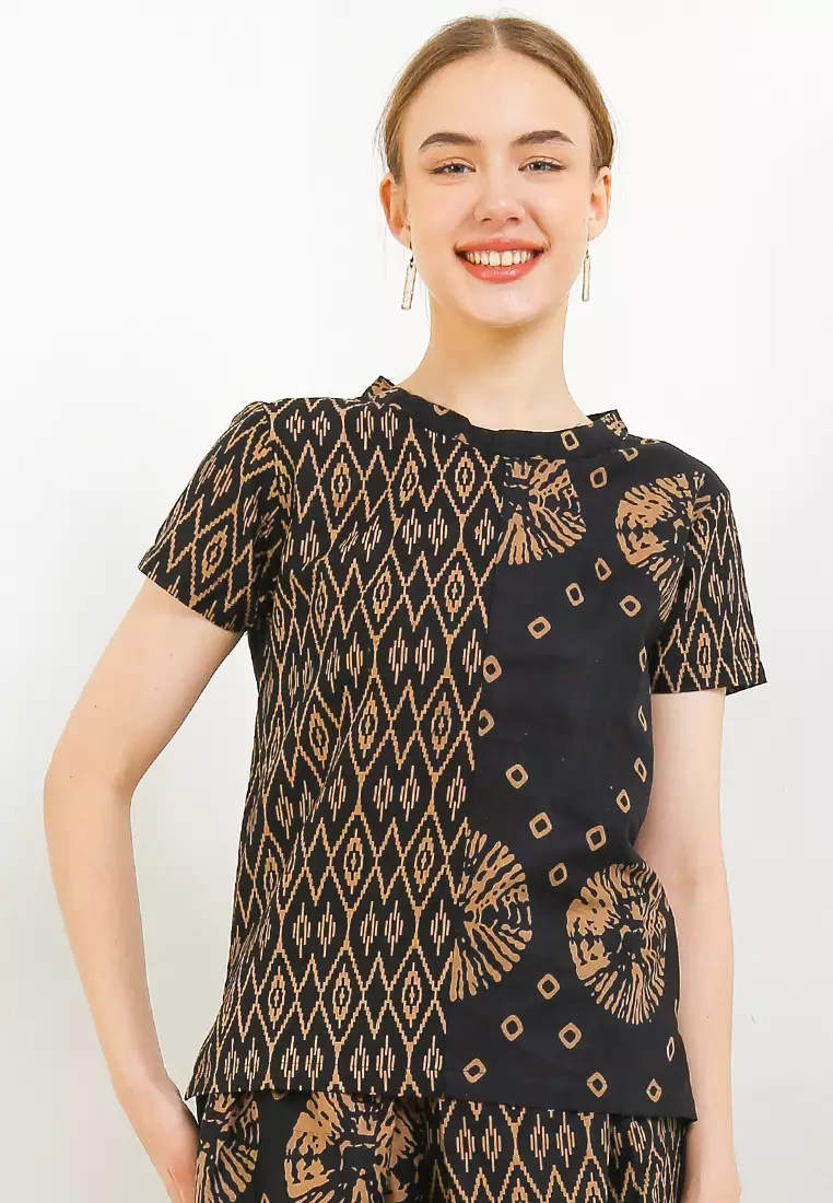 Jual Batik First Blouse Kupnat Turtle CAP13 Cut&Sew + Lining Original ...
