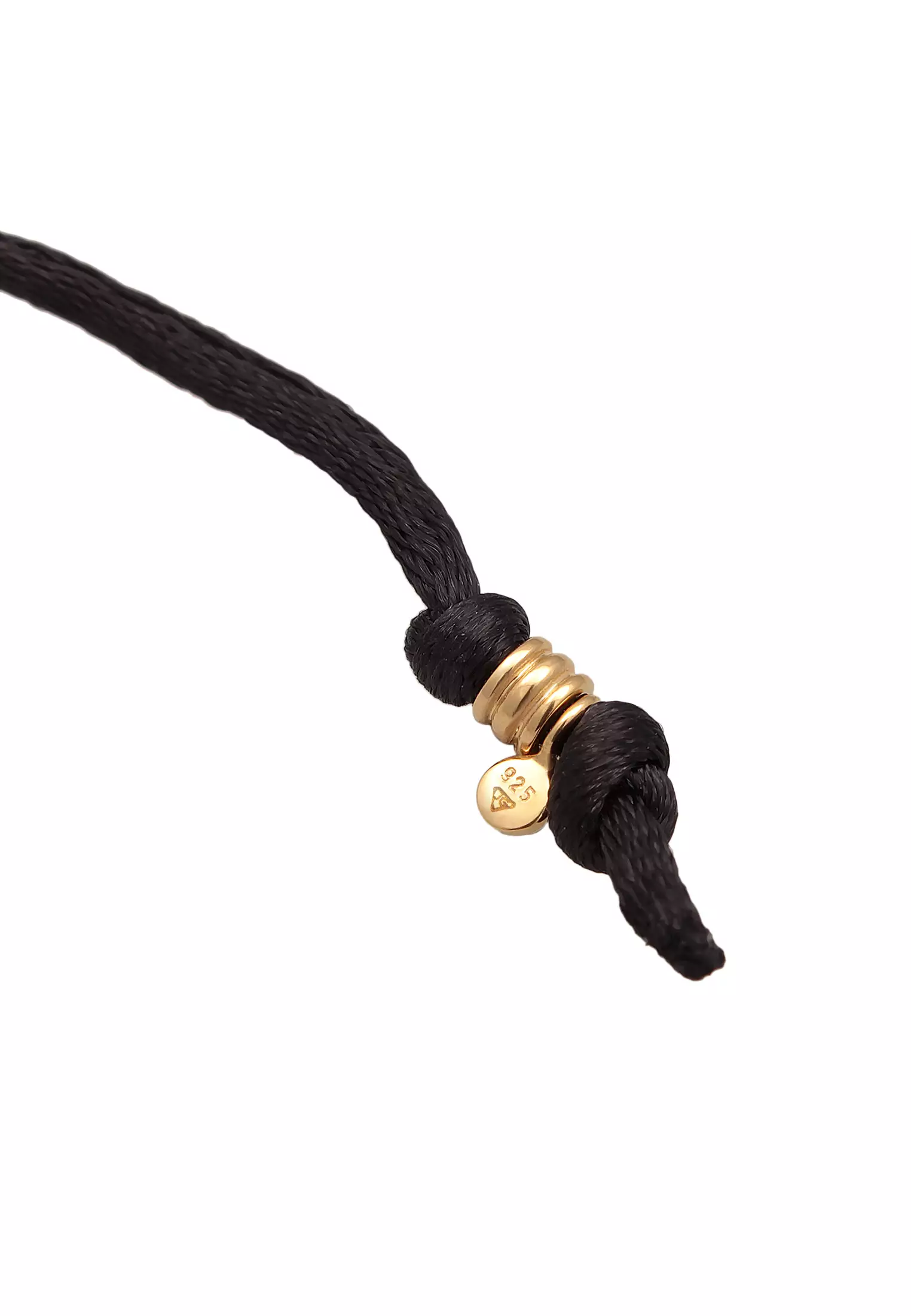 Buy ELLI GERMANY Black Satin Choker with Gold Teardrop 2026 Online | ZALORA