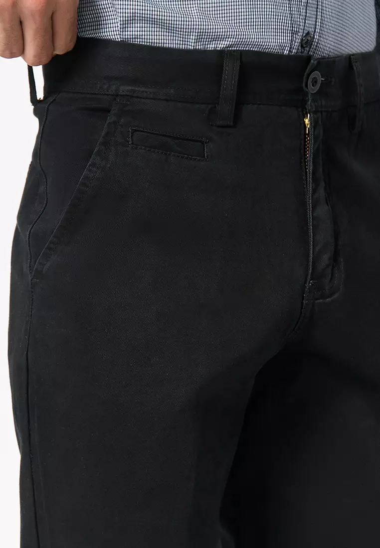 Jual LGS LGS - Celana Casual Pria - Celana Panjang Chinos - Warna Hitam ...