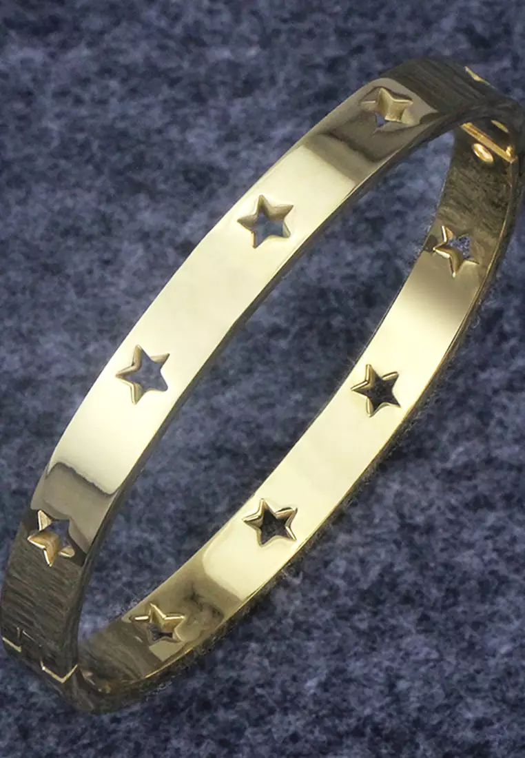 Buy Bullion Gold Bellatrix Star Gold Layered Bangle 2025 Online | ZALORA