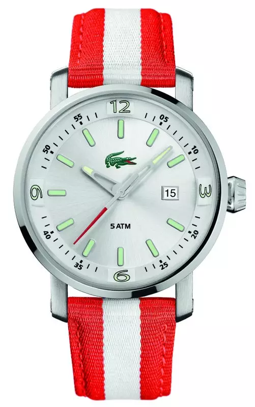 Jual Lacoste Lacoste Mainsail Men Watch Red White Strap Original 2025 ...