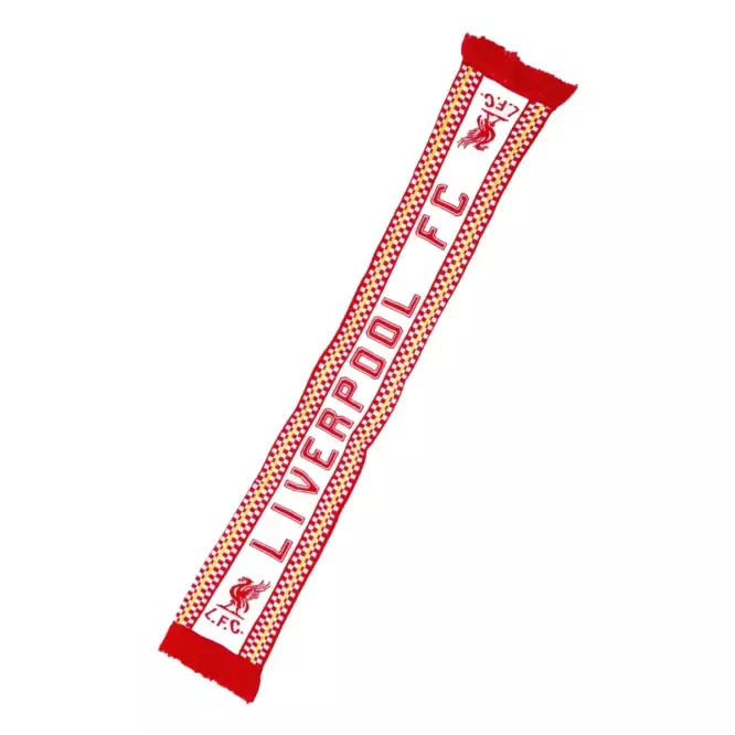 Jual Liverpool FC Liverpool FC Adults 86 Checker Scarf Red - Official ...