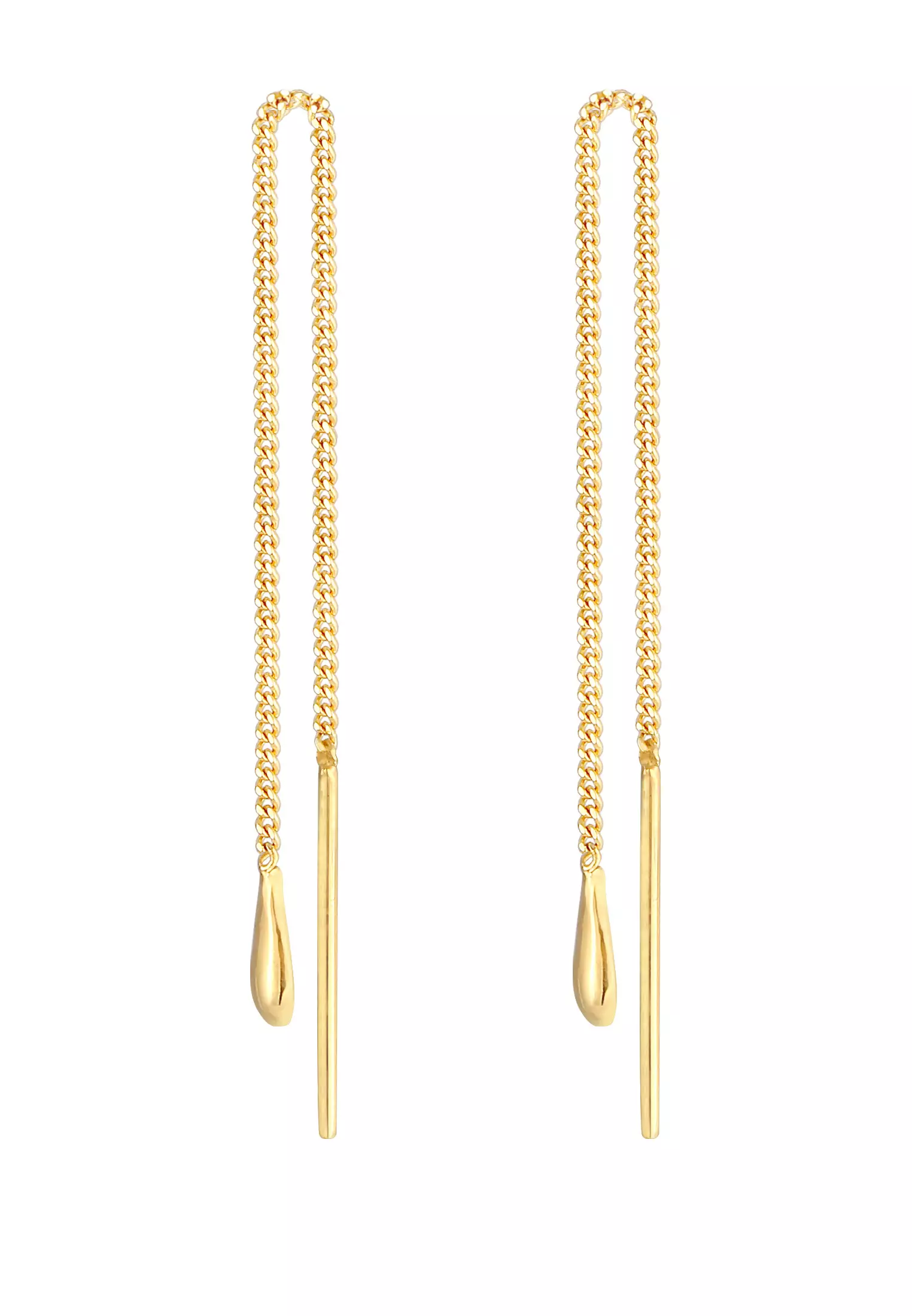 Buy ELLI GERMANY Earrings Ear Dangle Drop Pendant Pull Through Basic ...