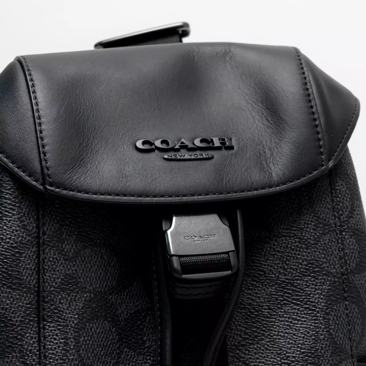 Jual COACH Racer Pack In Signature Canvas Charcoal Black Original 2025 ...