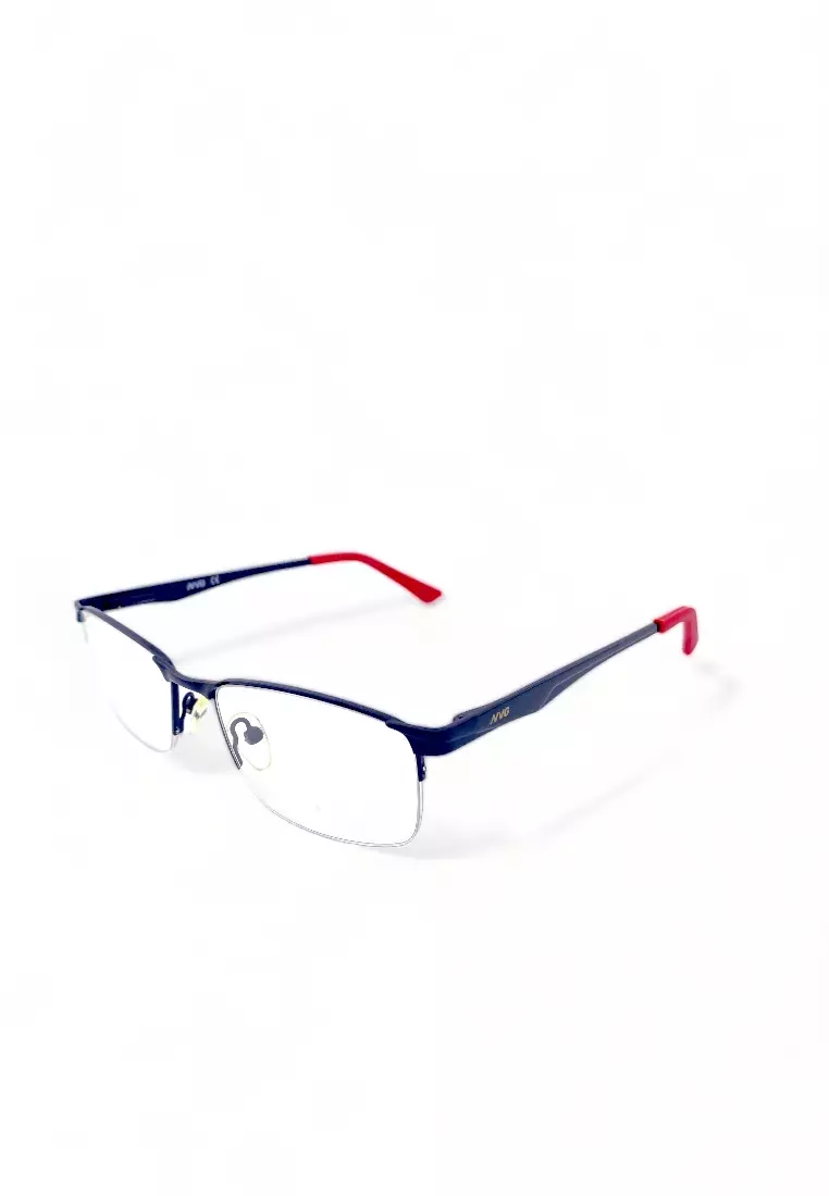 Buy 2.5 NVG OPH Men's Rectangle Frame Navy Metal Optical Frame with ...