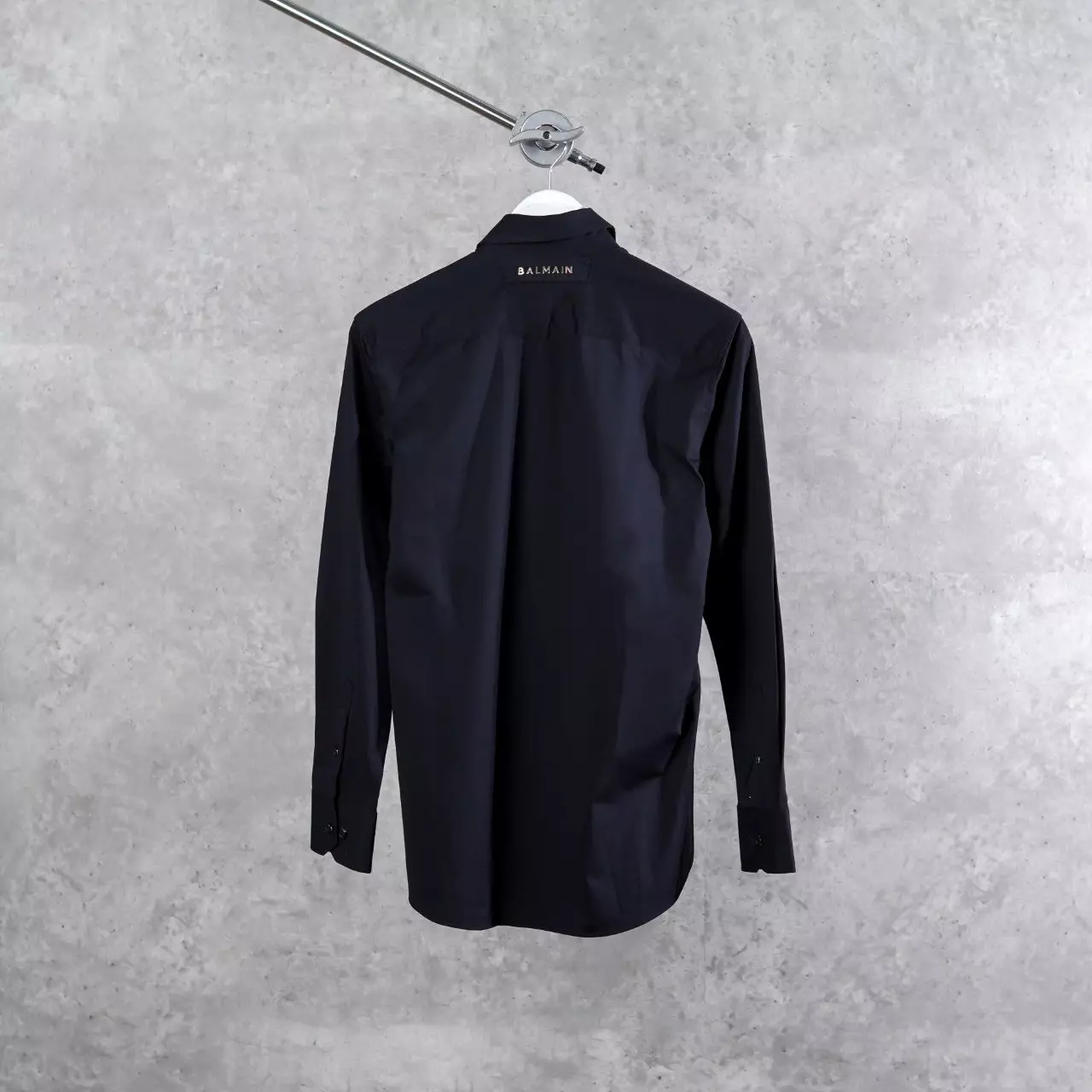 Jual Balmain Kemeja BALMAIN B BUTTON GOLD BLACK LONG SHIRT 100% ...