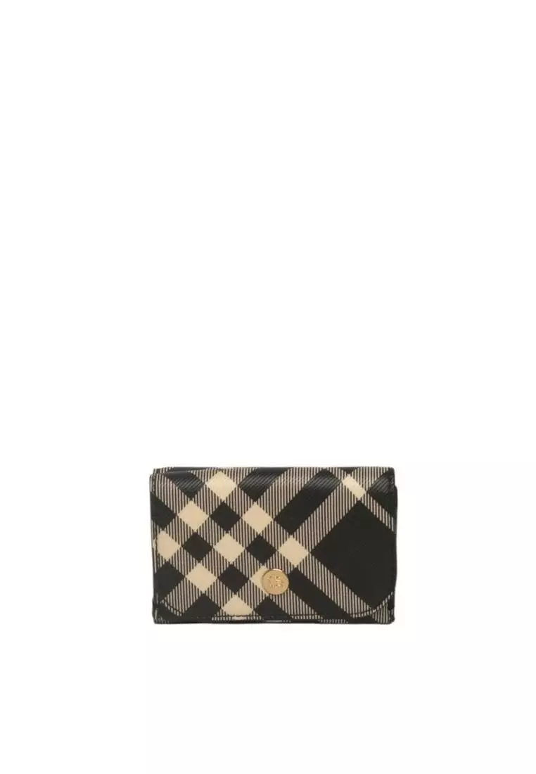 Buy Burberry Check Compact Wallet Wallet 2025 Online | ZALORA