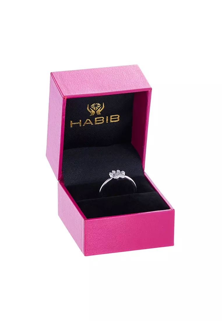 Buy HABIB HABIB Diamond Ring in 375/9K White Gold (Paw) 559950723(R)-WG ...