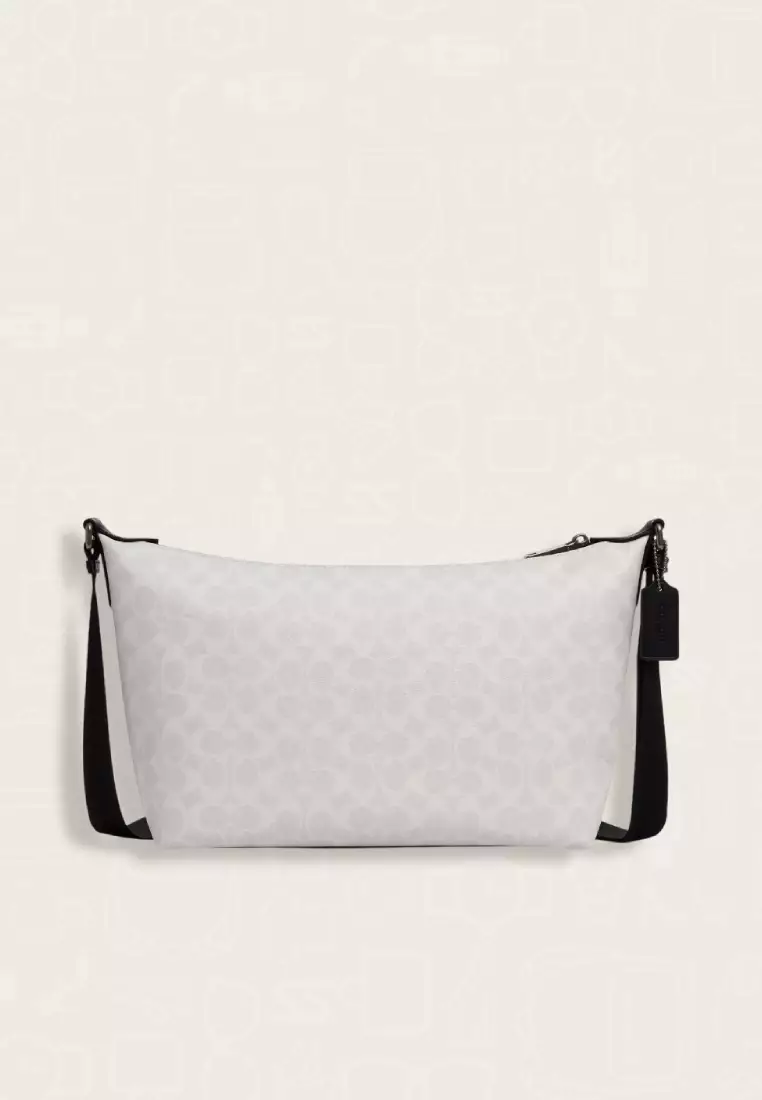 Jual Coach Coach Finn Crossbody Bag In Signature Canvas Chalk Black ...