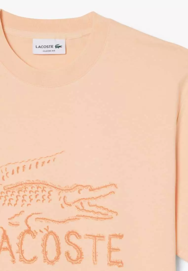 Buy Lacoste Printed Cotton T-shirt 2026 Online | ZALORA