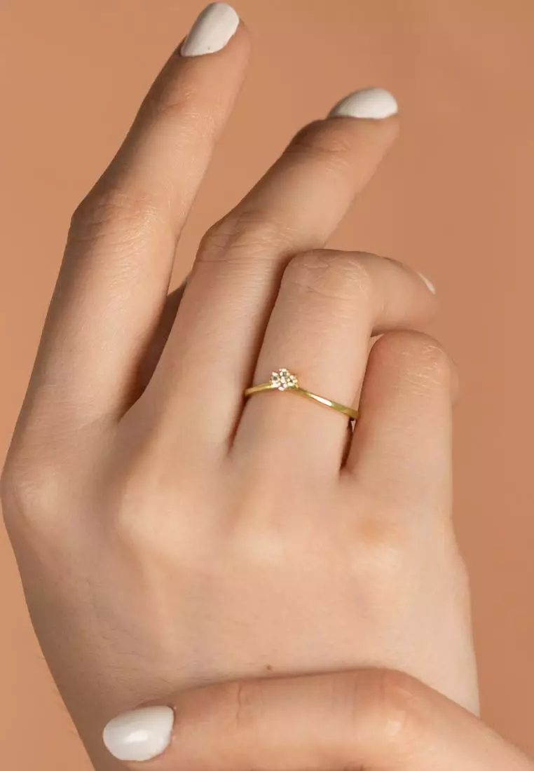 Buy Foundry Lotus Ring 14k Gold 2025 Online | ZALORA Philippines