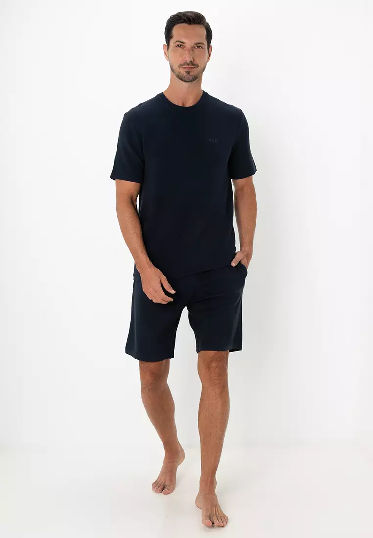 Jual BOSS Rib T-Shirt - BOSS Business Original 2025 | ZALORA Indonesia