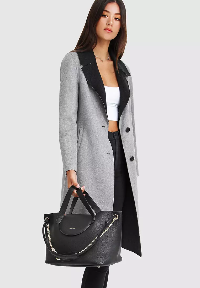 Belle & Bloom Lexington Two-Tone Wool Blend Coat 2025 | Buy Belle & Bloom Online | ZALORA Hong Kong