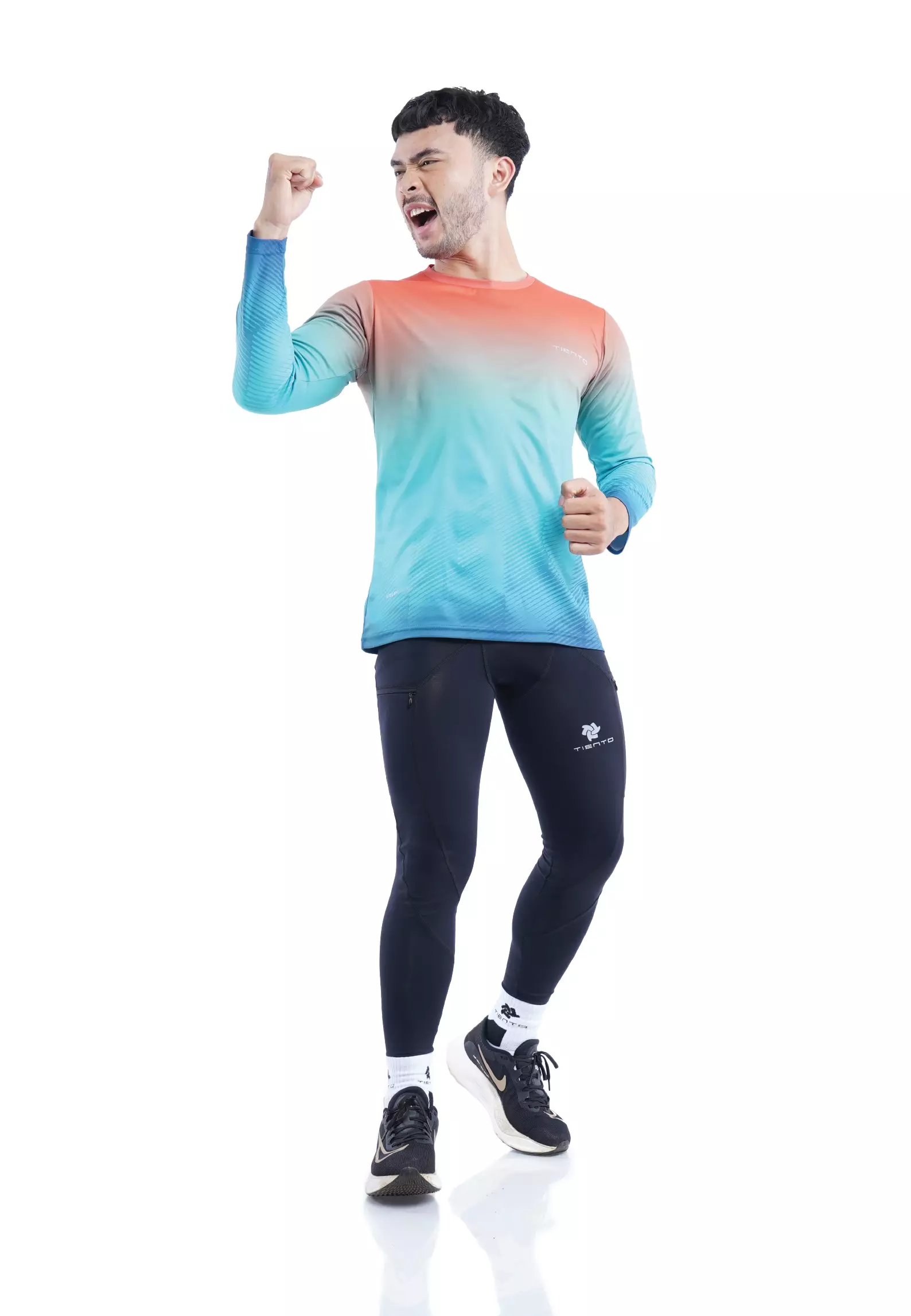 Jual Tiento Tiento Jersey Running Anti UV Baju Olahraga Lari Pria ...