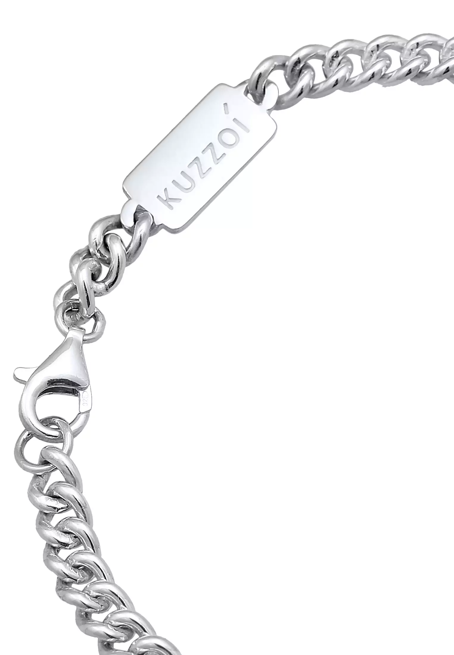 Buy Kuzzoi Men's Silver Flat Curb Chain Bracelet 2026 Online | ZALORA