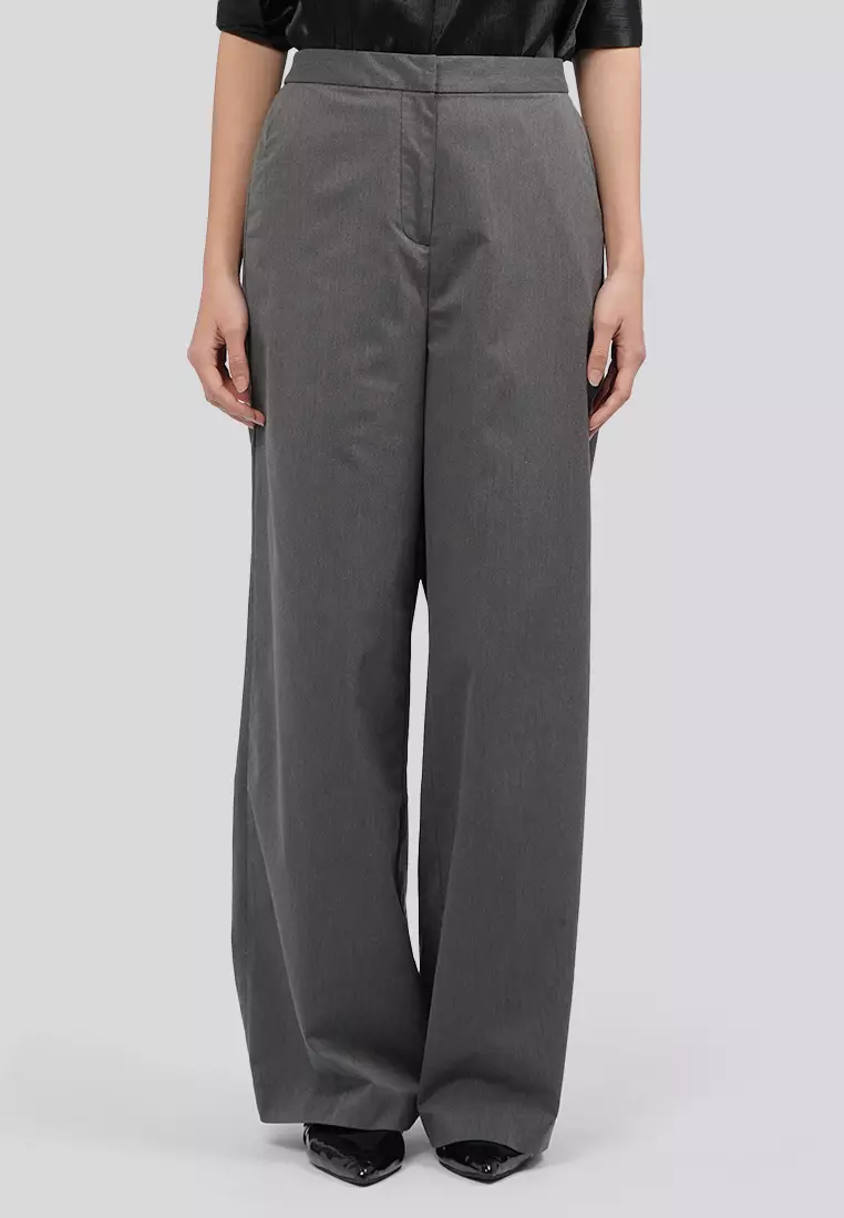 Jual Executive High Waist Wide Leg Pants Original 2025 | ZALORA Indonesia