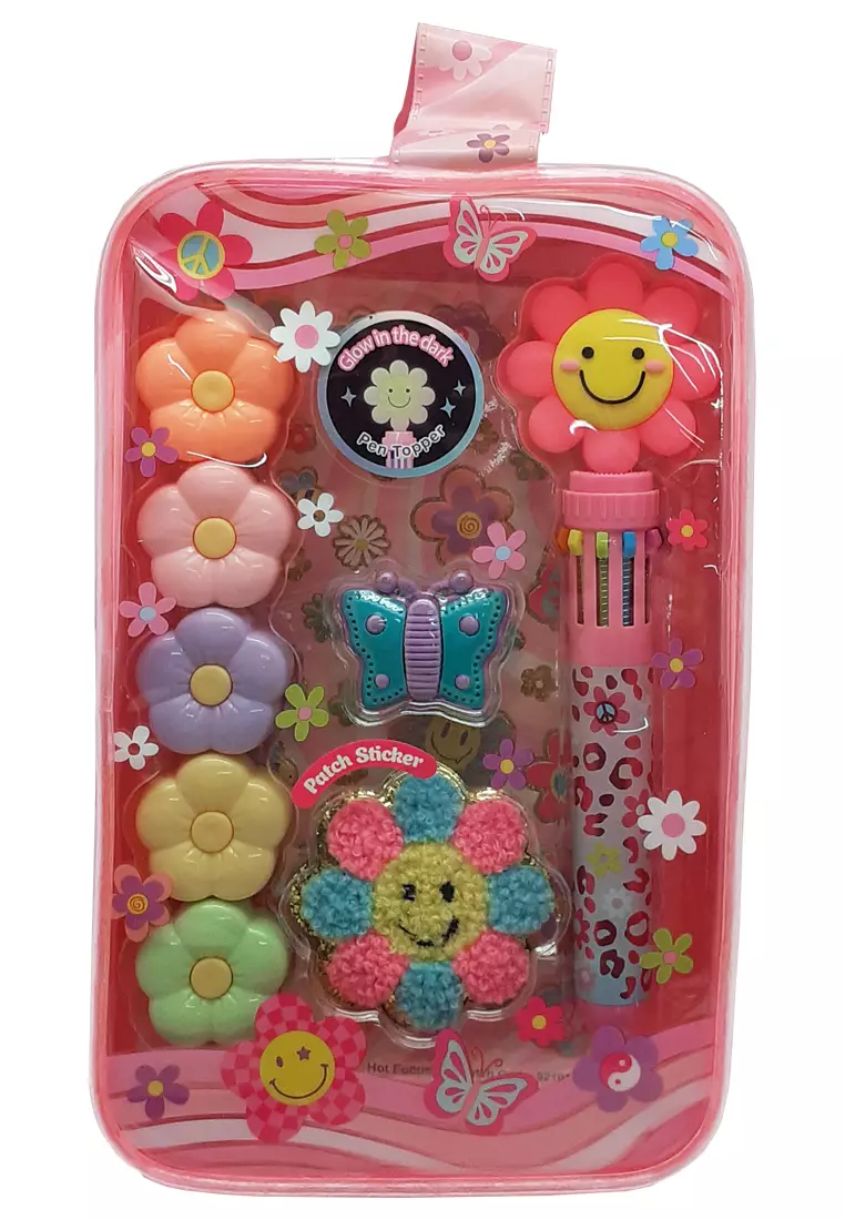 Buy Hot Focus Stationary Essentials Groovy Flower Writing Fun Set ...