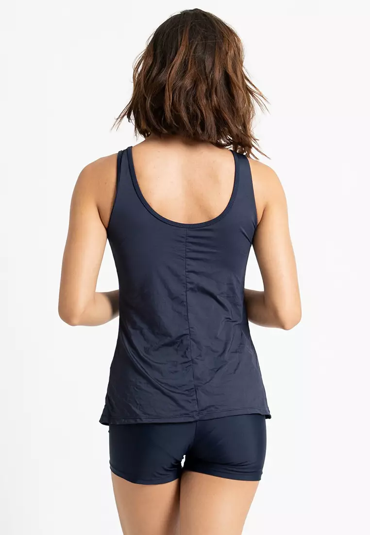 Buy Funfit UPF30+ Zip-front Tankini One Piece (Navy) - S - 2XL 2025 ...