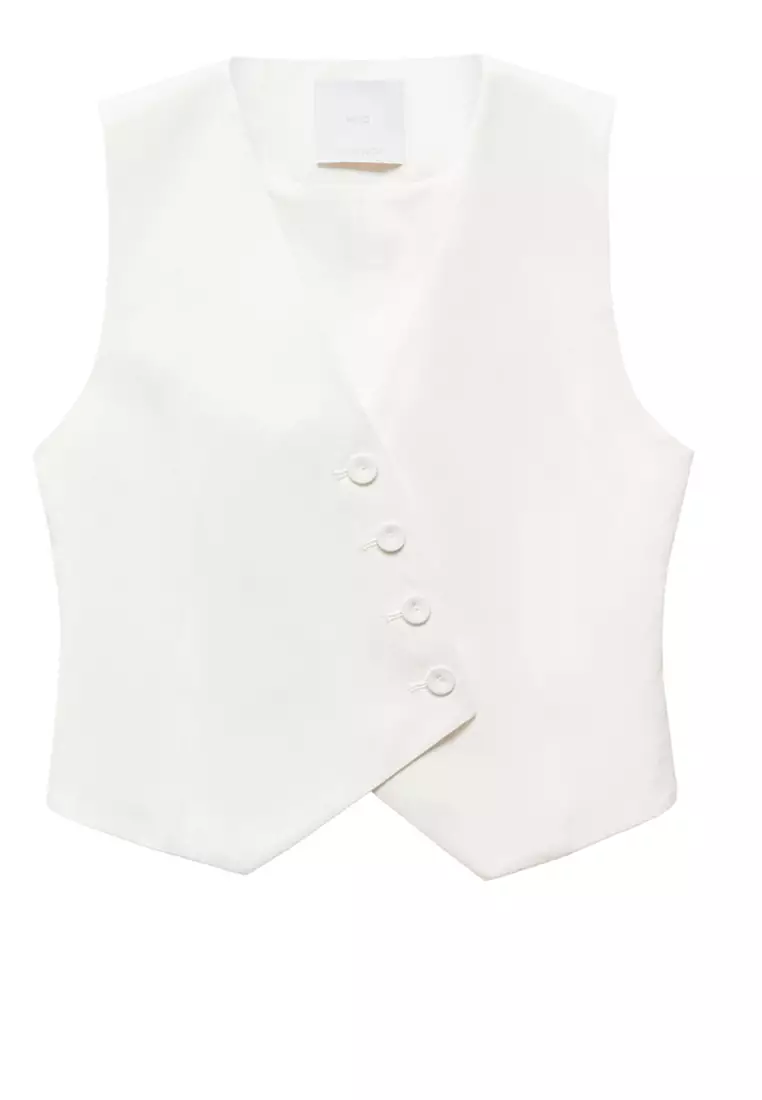 Jual Mango Cross Buttons Suit Waistcoat Original 2025 | ZALORA Indonesia