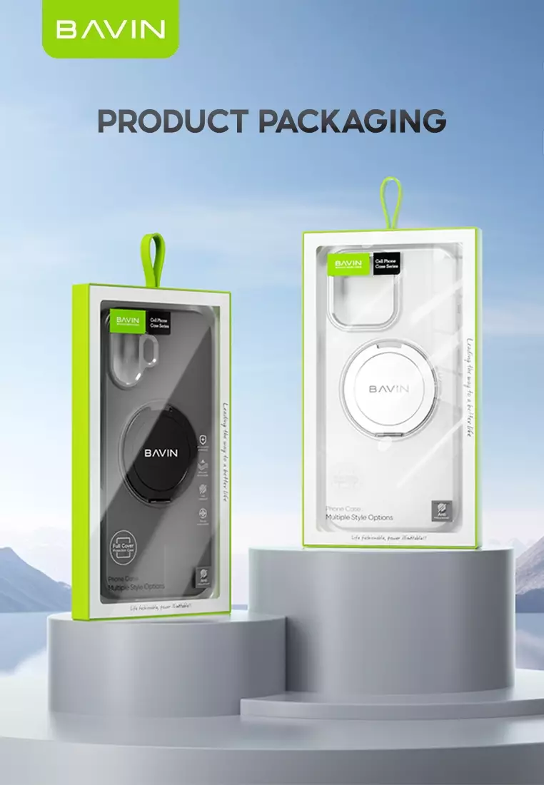 Buy BAVIN XZ Magnetic Wireless Phone Case w/ 360° Rotation Metal Ring ...