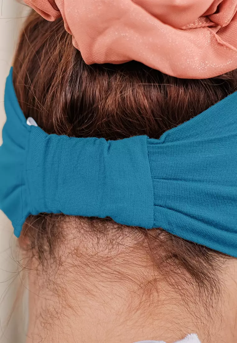 Jual Cantik Kerudung INNER BANDANA ANTI GESER - BIRU ITB Original 2024 ...