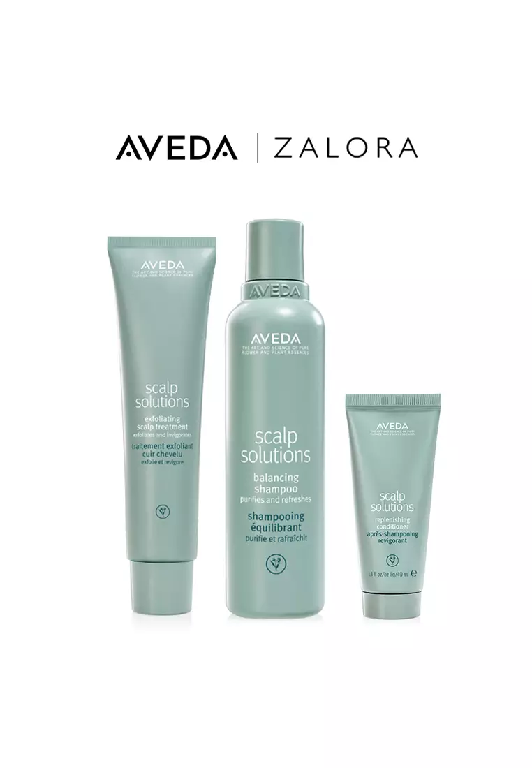 Buy AVEDA AVEDA scalp solutions exfoliating scalp treatment 150ml + scalp solutions balancing ...