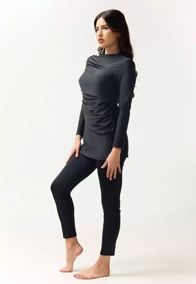 Buy LANUUK LANUUK Diana Modest Swim Dress – Black 2026 Online | ZALORA
