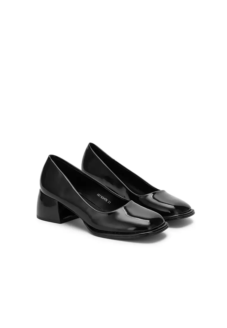 nose SQUARE TOE CHUNKY LOW HEEL PUMP 2025 | Buy nose Online | ZALORA ...
