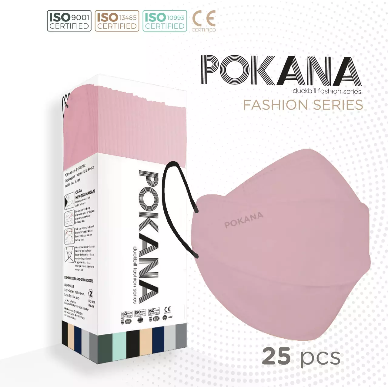 Jual Pokana POKANA Duckbill Fashion Series - 4 ply Earloop Medical Face ...