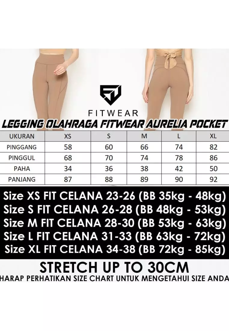 Jual FITWEAR FITWEAR - AURELIA JUMBO SPORT LEGGING - PARIS GREEN ...