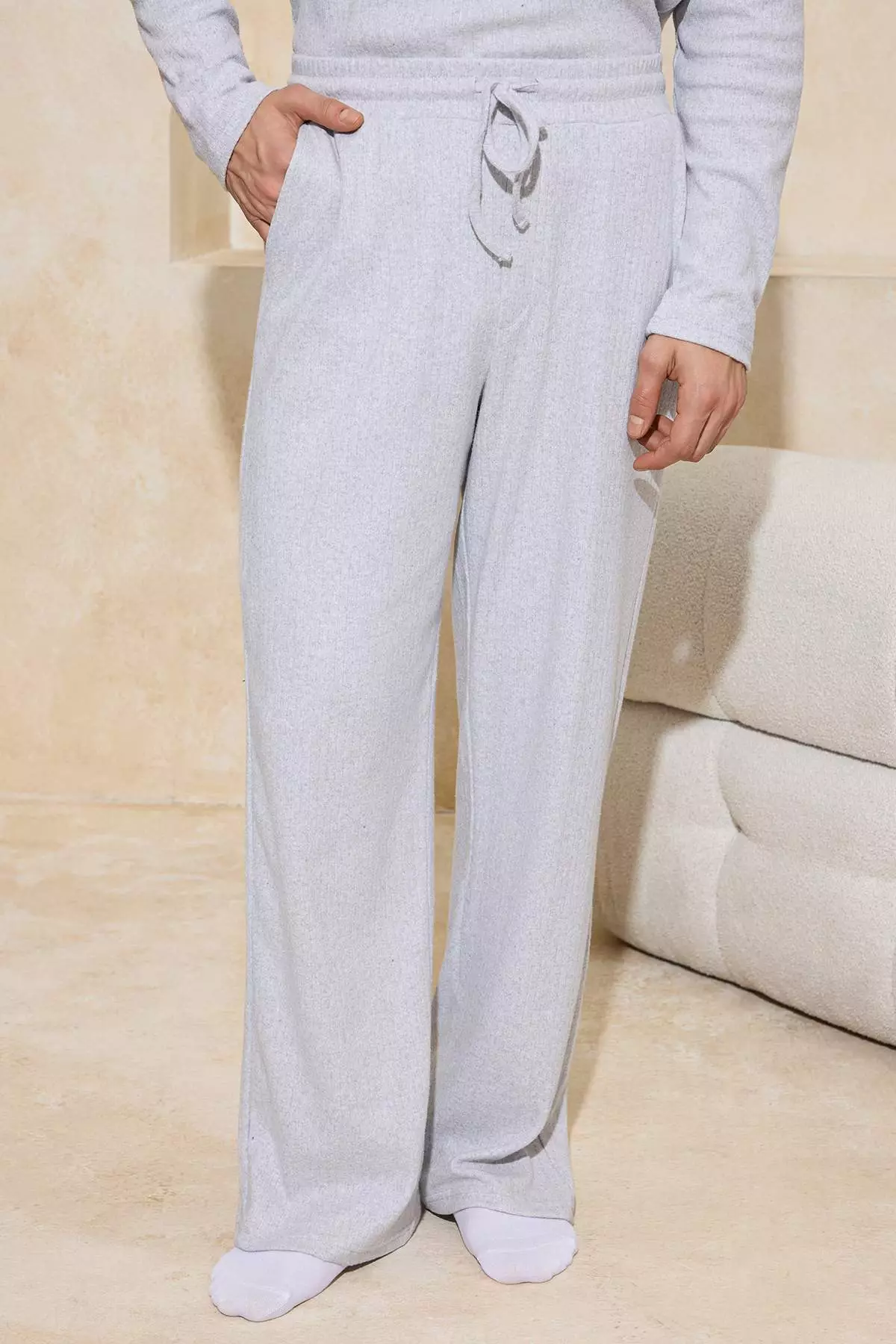 Buy Trendyol Gray Regular Fit Pocket Detail Label Detail Soft Button ...