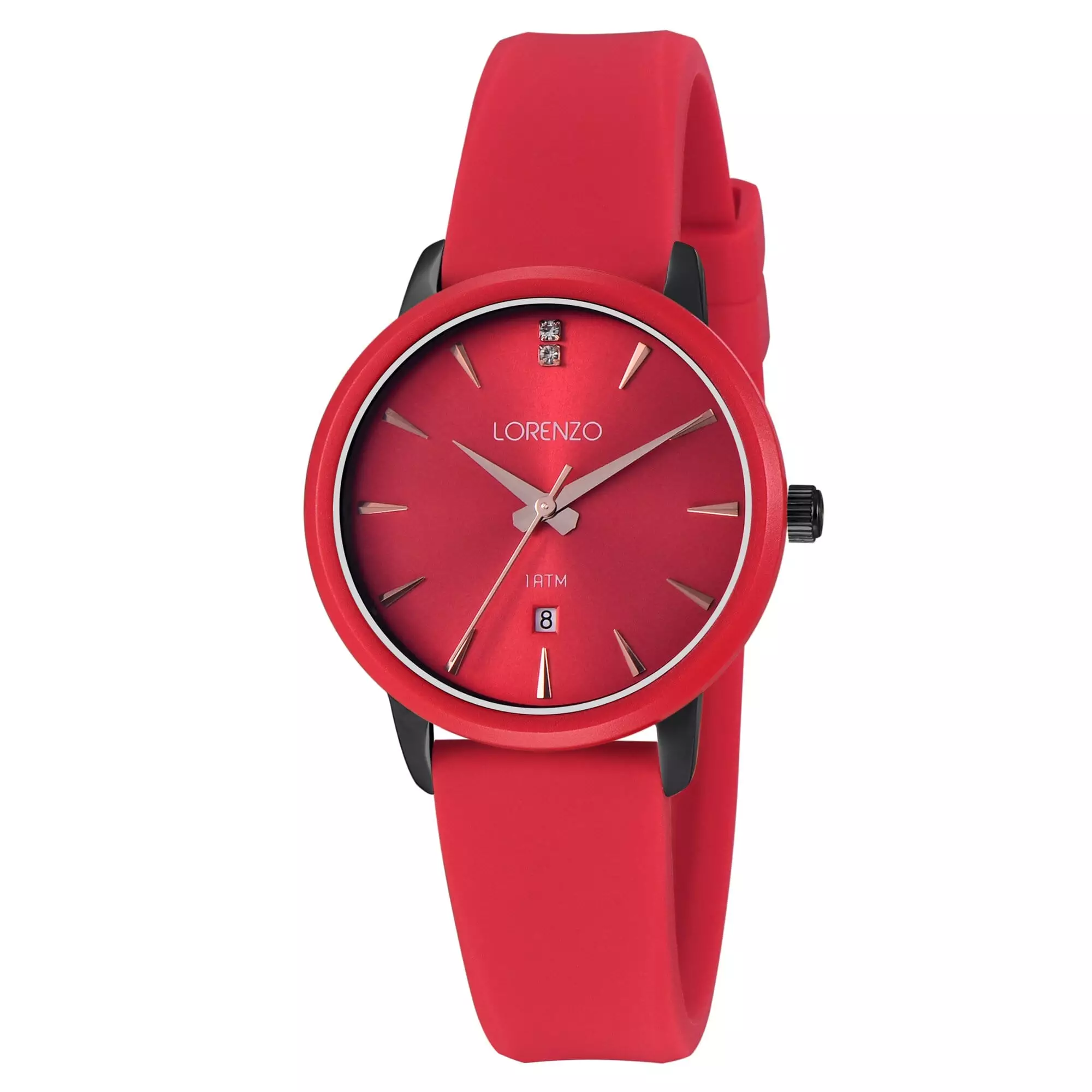 Jual Lorenzo Jam Tangan Wanita rubber lorenzo R 7127 water resistant ...