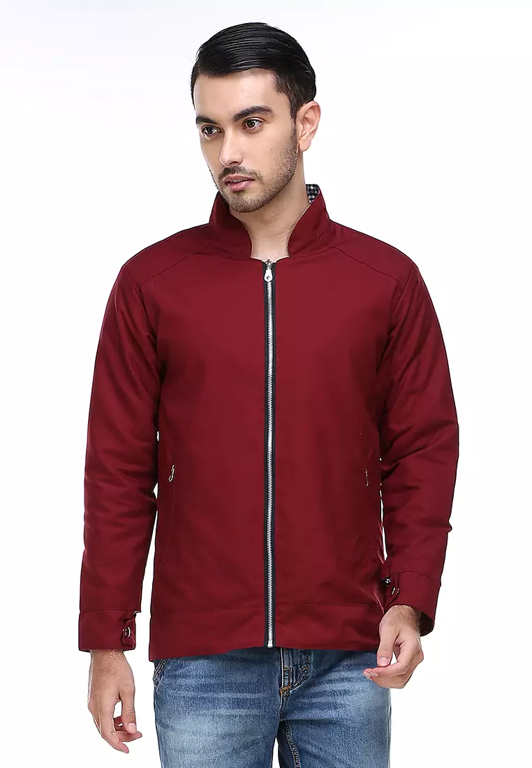 Jual Hamlin Clover Jas Jaket Casual Pria Slimfit Material American ...