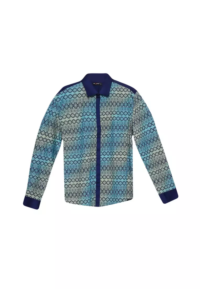 Buy Gene Martino Long Sleeve Batik 2024 Online | ZALORA Philippines