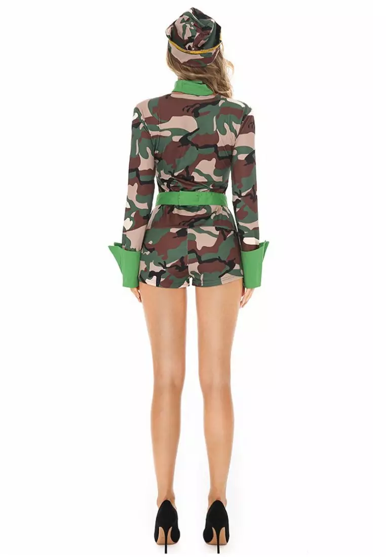 Buy LYCKA LEB3206 Lady Sexy Role Play Uniform Set Green 2025 Online ...