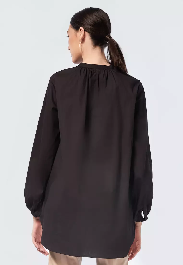 Jual Executive Basic Balloon Sleeve Tunic Original 2024 | ZALORA Indonesia