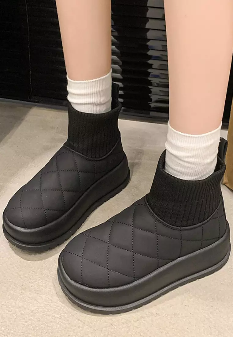 Buy Twenty Eight Shoes VANSA Fashionable Plush Platform Casual Shoes ...