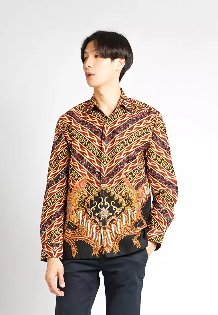 Jual Hadinata Batik Hadinata Batik Pria Kemeja Panjang Furing Argani ...