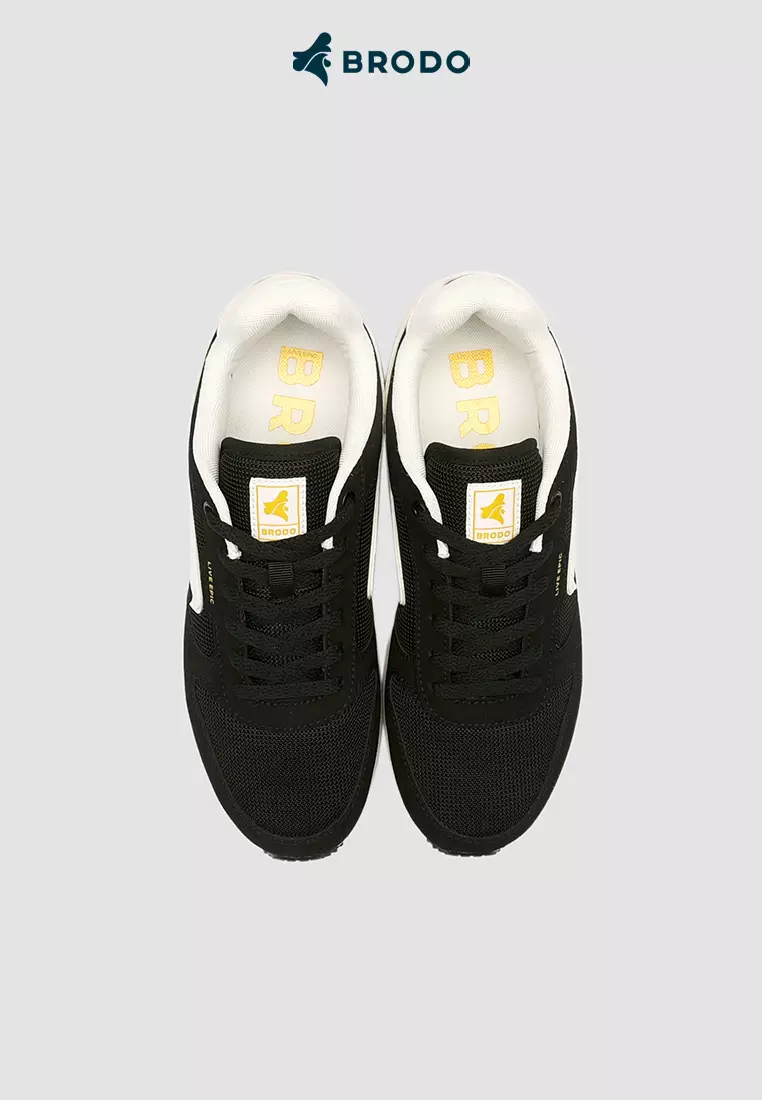 Jual Brodo BRODO - Sneakers Corsa Classic Black White Original 2024 ...