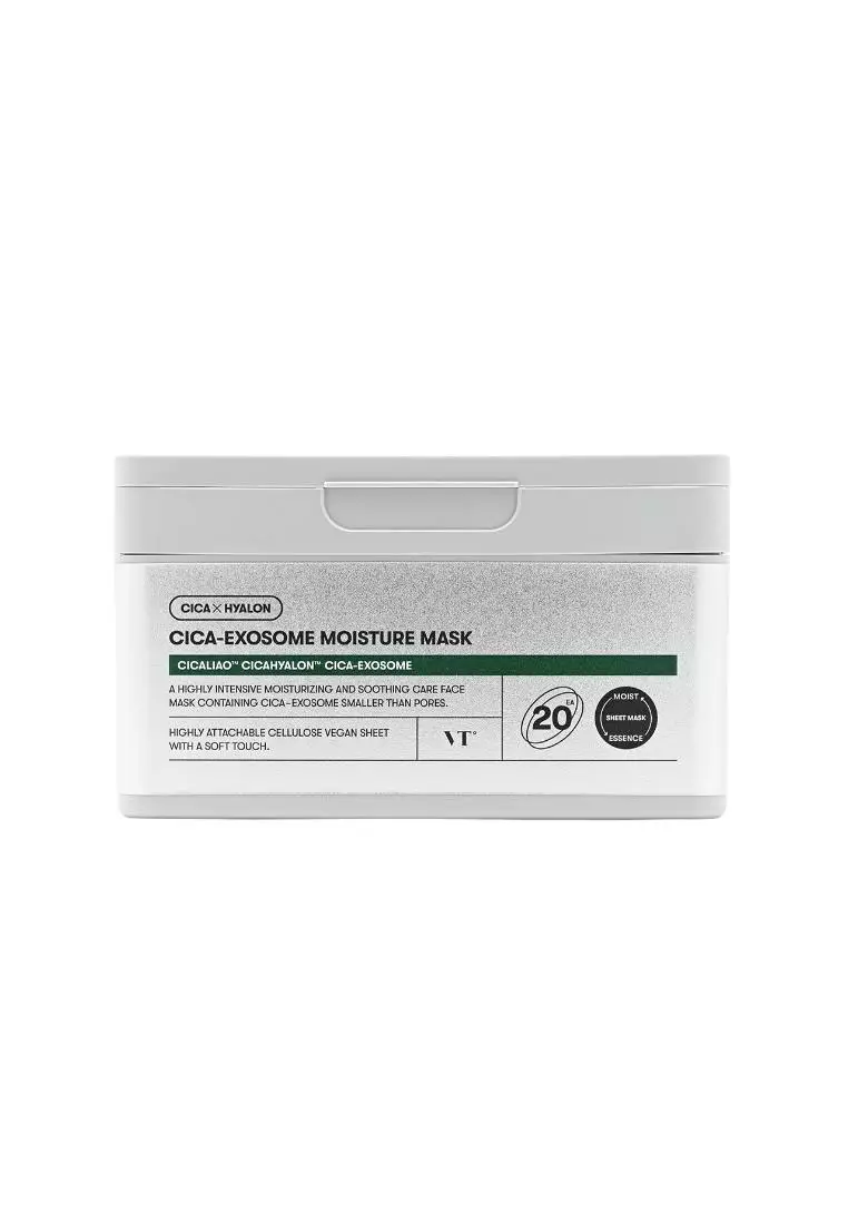 Buy VT VT Cica-Exosome Moisture Mask (20pcs) 2026 Online | ZALORA ...