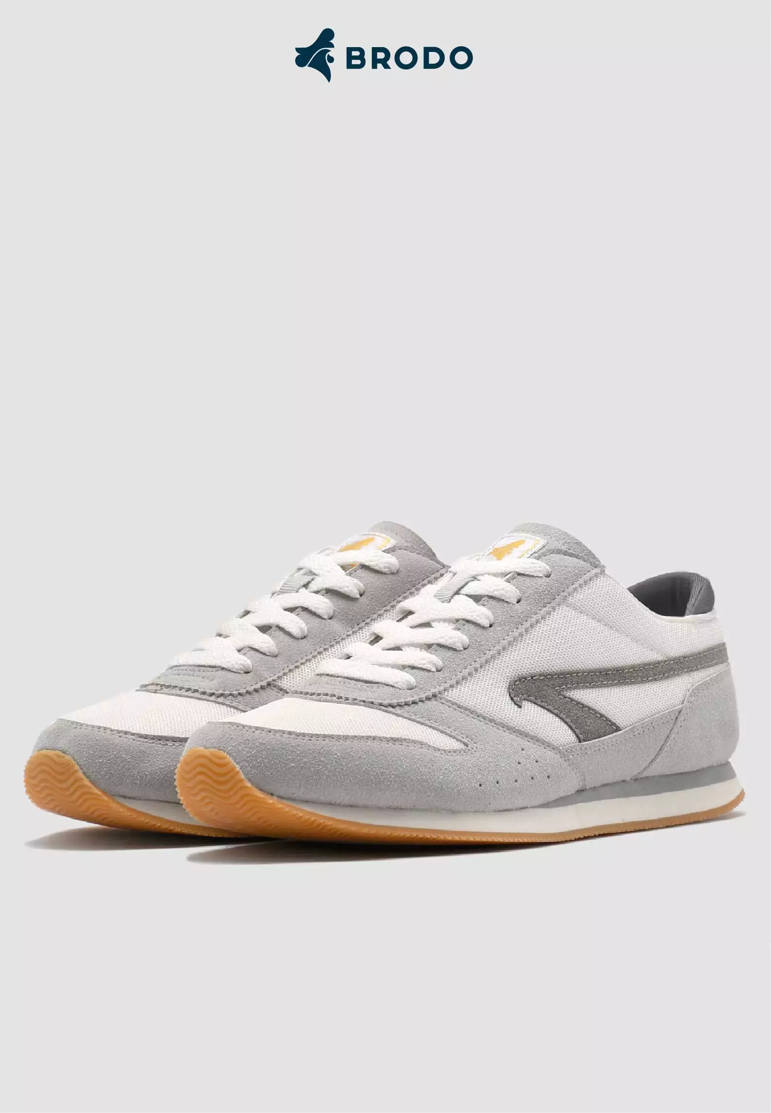 Jual Brodo BRODO - Sneakers Tizano White Grey GS Original 2024 | ZALORA ...