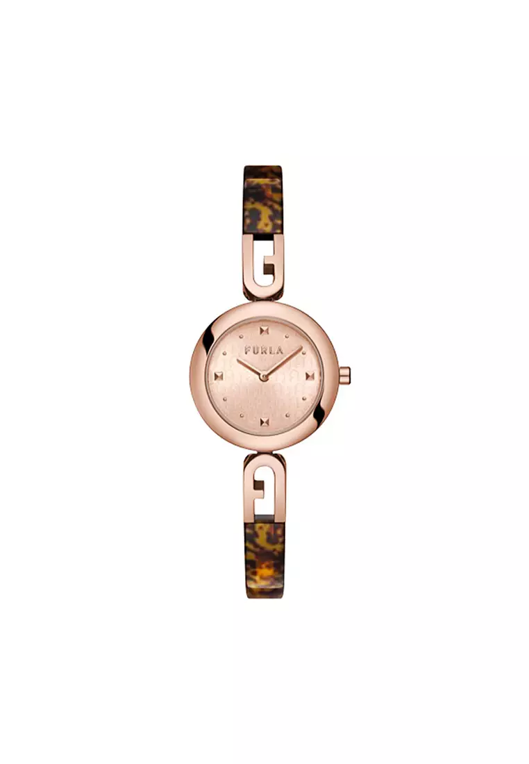 Buy FURLA Watches FURLA BANGLE Rose Gold Tone Case Rose Gold Dial Watch ...