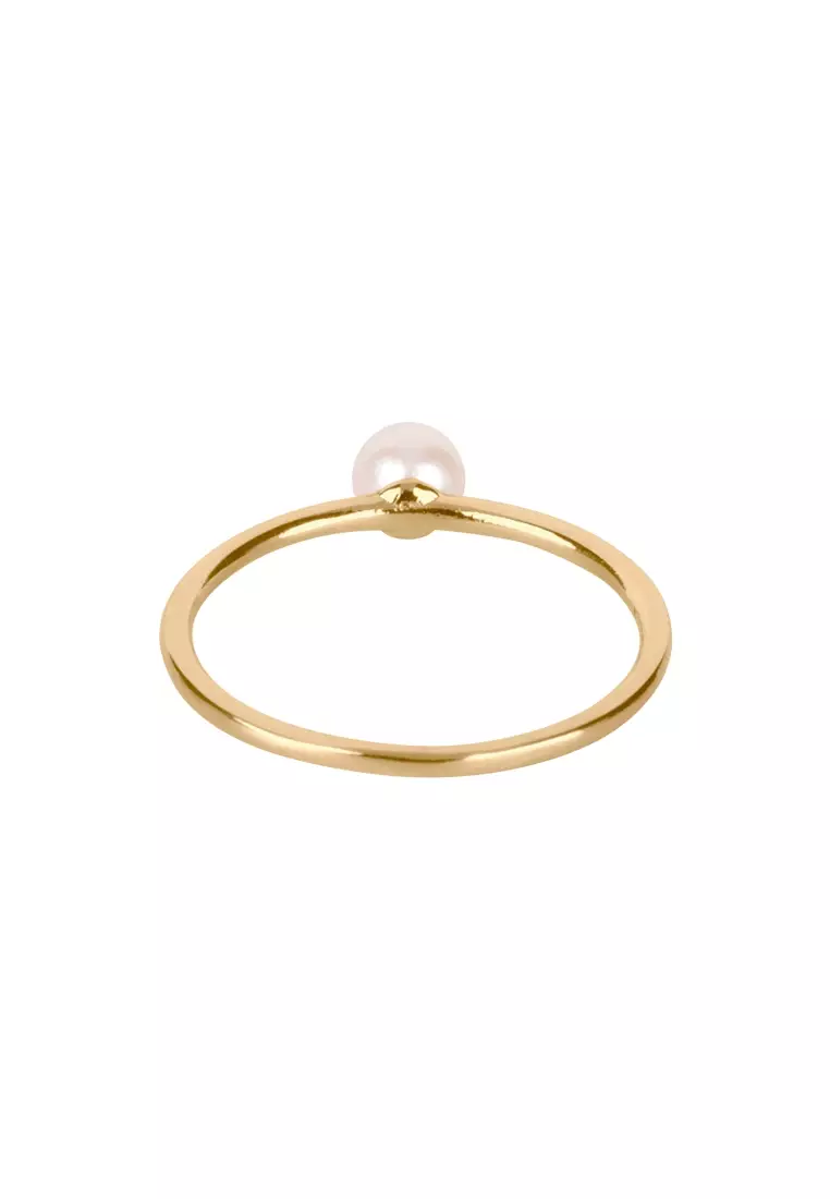 Buy Foundry Pearl Stacker Ring 14k Gold 2025 Online | ZALORA Philippines